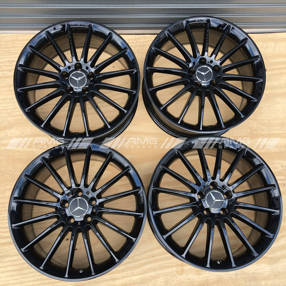 CLA45/A45 wheels refurbished gloss black A1764010502 – AMG Spares
