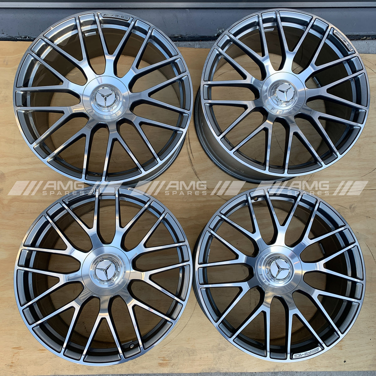 **SOLD OUT** C63s Coupe silver AMG split spoke wheels A2054016100 A205 ...