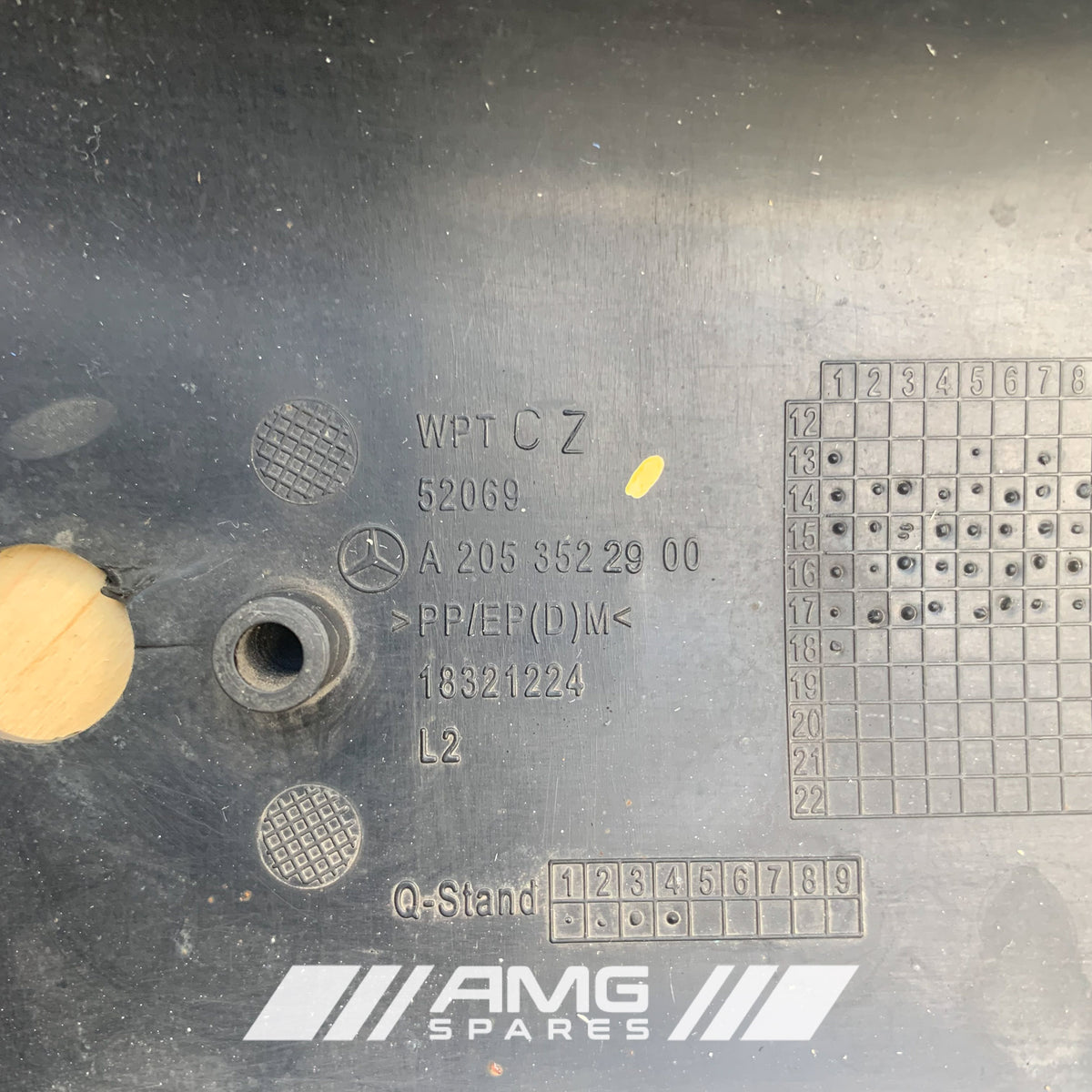 W205 left rear control arm cover A2053522900 – AMG Spares