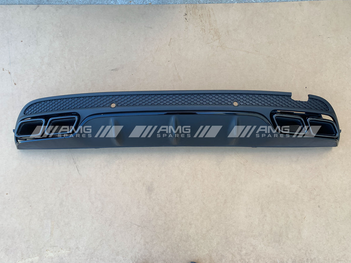 W205 diffuser exhaust tips BLACK A2058856438 A2054900727 A2054900827 ...